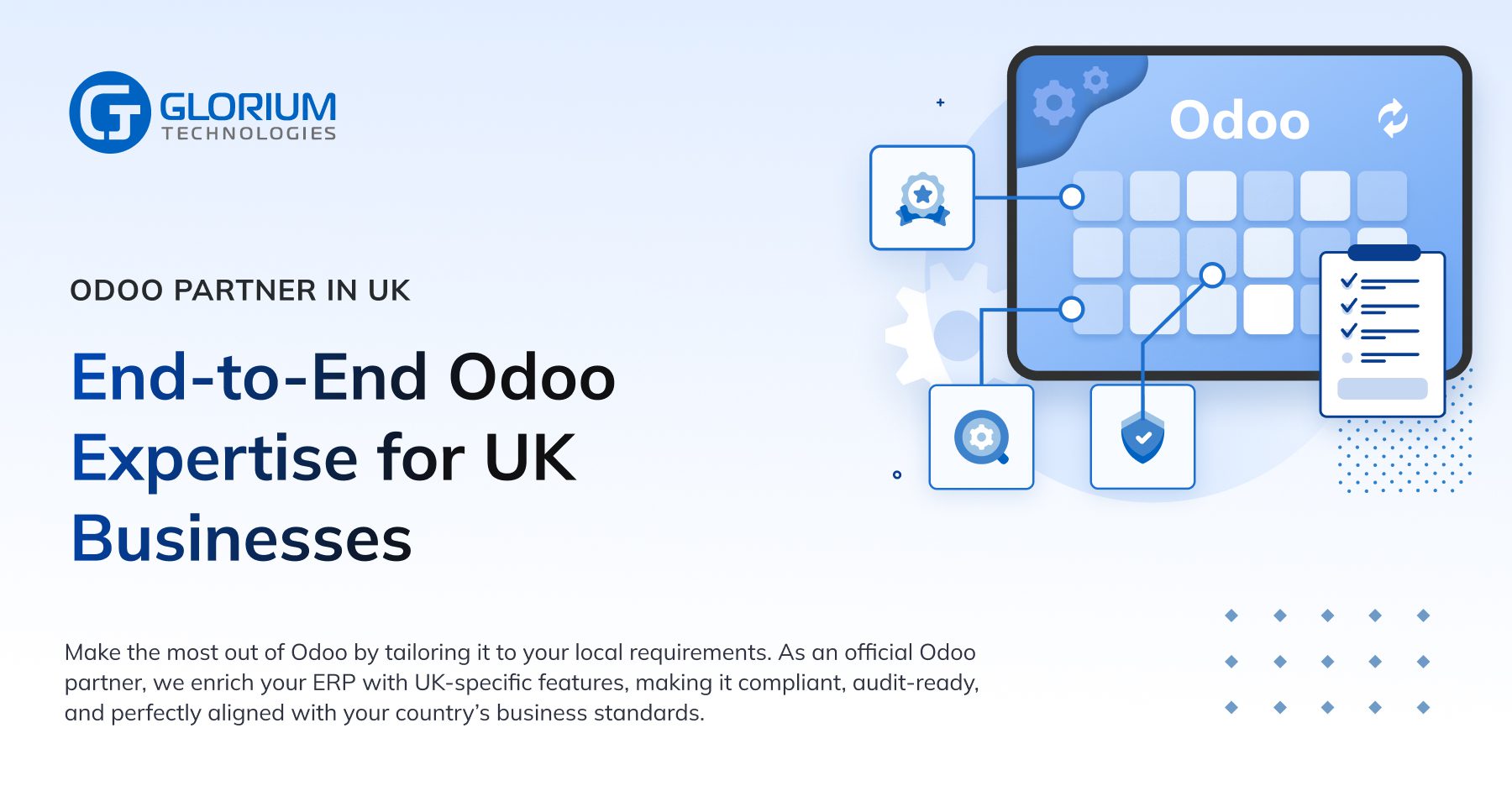 Odoo Partner in UK | Glorium Technologies